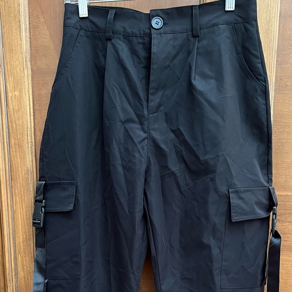 ROMWE | Pants & Jumpsuits | Black Cargo Pants | Poshmark